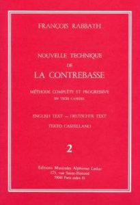 Francois Rabbath - Nouvelle Technique de la Contrebasse Volume 2 - Bass ...