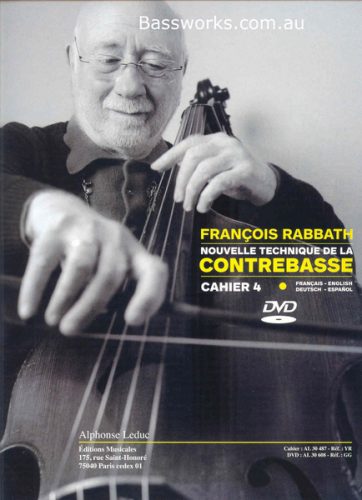 Francois Rabbath - Nouvelle Technique La Contrebasse Volume 4 - Bass ...