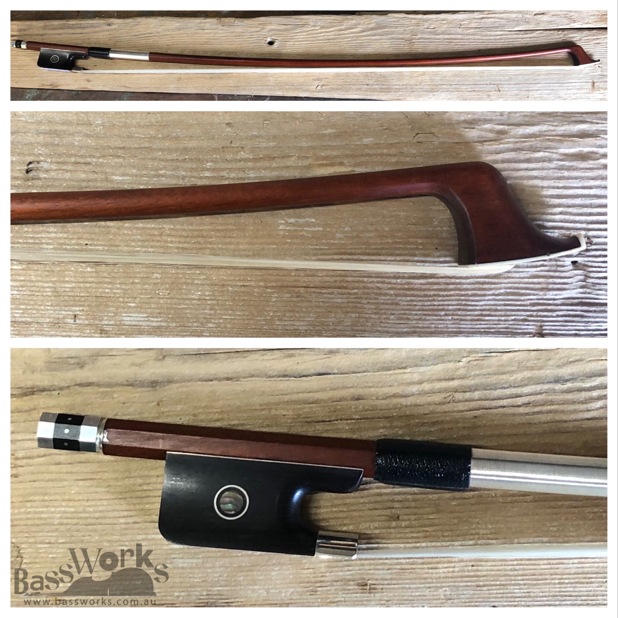 Cello Bow W.E. Dorfler, Pernambuco Round - Bass Works Australia